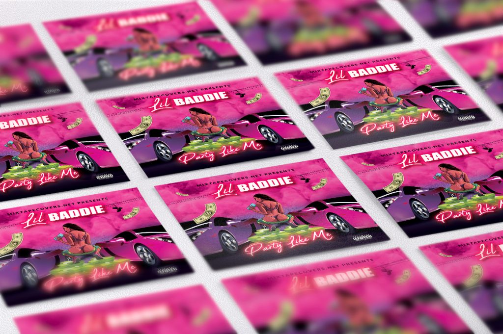 Lil Baddie Mixtape Cover Template | MixtapeCovers.net